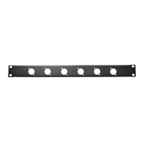 Elite Core RP1U-6D Rack Panel with 6 D-Series Punch-Outs, 1U