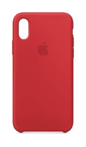 apple silicone case (for iphone xs) - (product) red