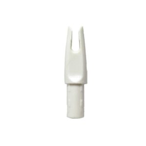 letszhu archery arrows nocks 6.20mm/.244" inside diameter plastic insert tail for hunting target shooting (white)