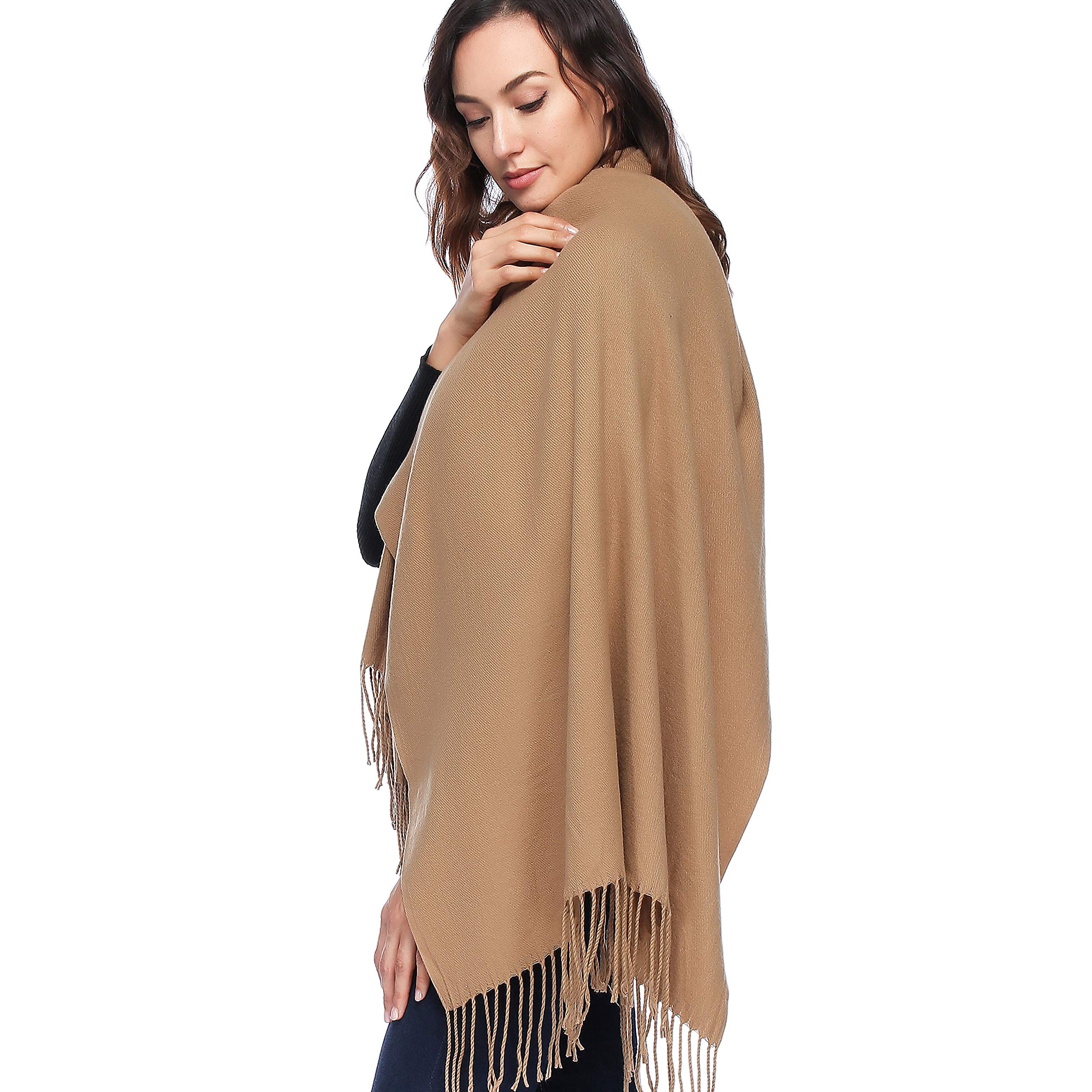 HOYAYO Wool Shawl Wraps - Extra Large Thick Soft Pashmina Scarf