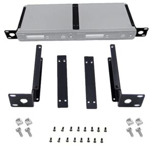 1u rack mount bracket kit fit for slx4 slxs slxd4 wireless mic dual receivers combining together, extra strong