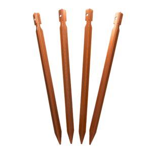 stansport lightweight aluminum 9" tent stakes