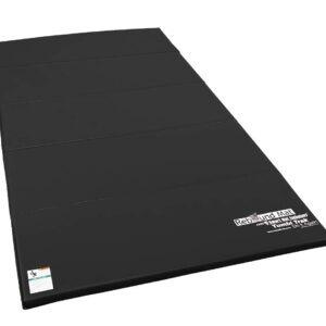 Tumbl Trak Rebound Red Mat with 2-Sided Hook and Loop Fasteners, Black