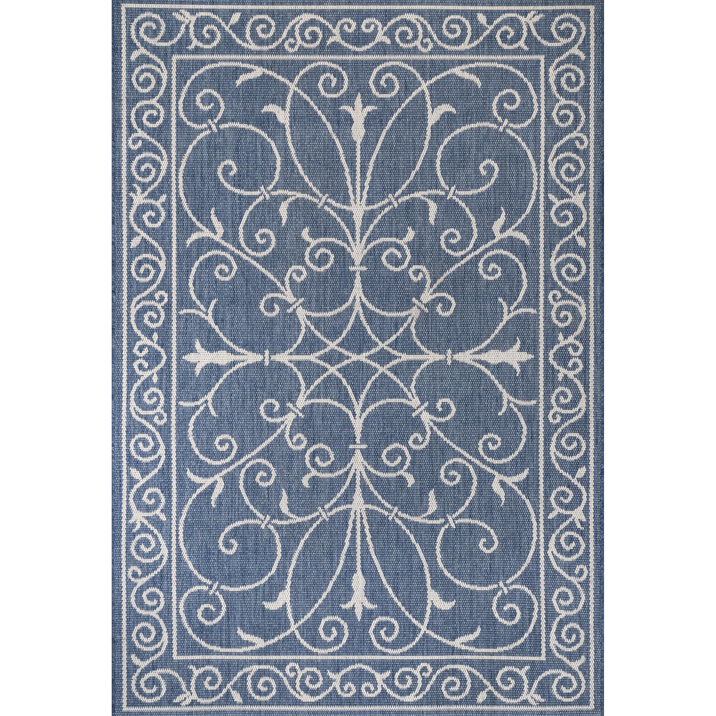 nuLOOM Kathleen Traditional Indoor/Outdoor Area Rug, 8x11, Blue