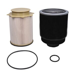 fuel filter water separator set replacement for 2013-2018 dodge ram 6.7l cummins 2500 3500 4500 5500 turbo diesel engines replaces 68197867aa 68157291aa