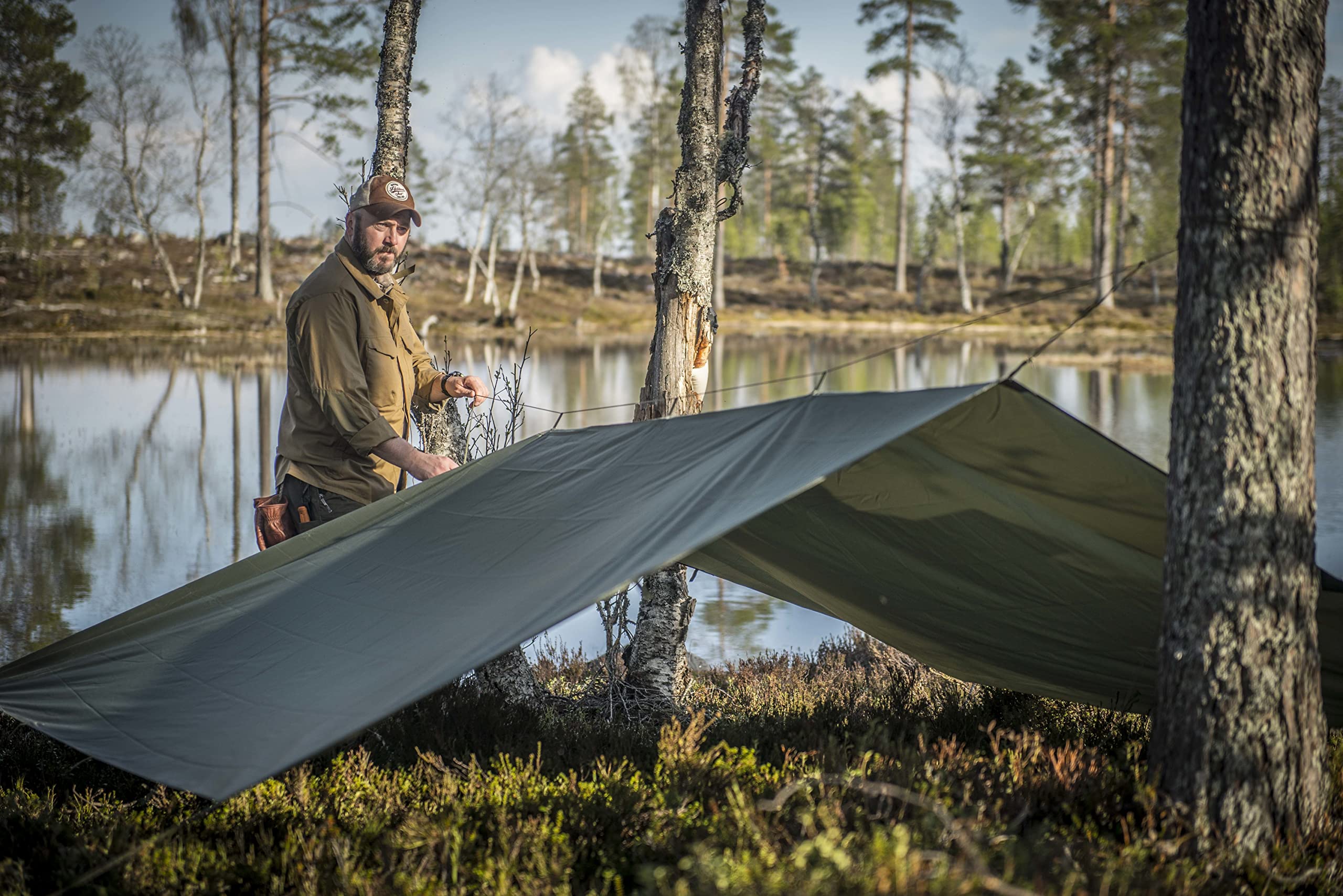 Helikon-Tex Supertarp Black, Bushcraft Line