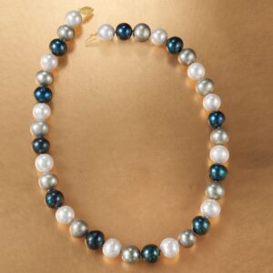 Ross-Simons 12-13mm Multicolored Cultured Pearl Necklace With 14kt Yellow Gold. 20 inches