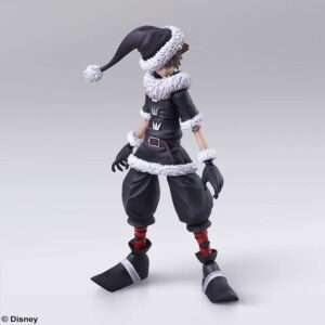 Square Enix XKHBAZZZ01 Bring Arts - Kingdom Hearts II Sora Christmas Town Version Action Figure, Multicolor, 15cm