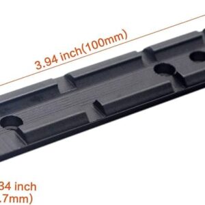 360 TACTICAL 20mm Dovetail to Weaver Rail Mount Base Adapter 100mm Scope Mount Converter