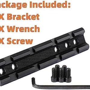 360 TACTICAL 20mm Dovetail to Weaver Rail Mount Base Adapter 100mm Scope Mount Converter