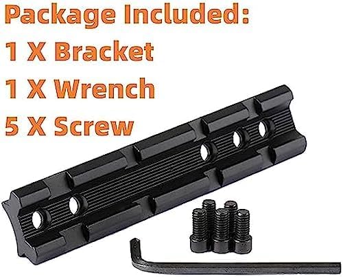 360 TACTICAL 20mm Dovetail to Weaver Rail Mount Base Adapter 100mm Scope Mount Converter