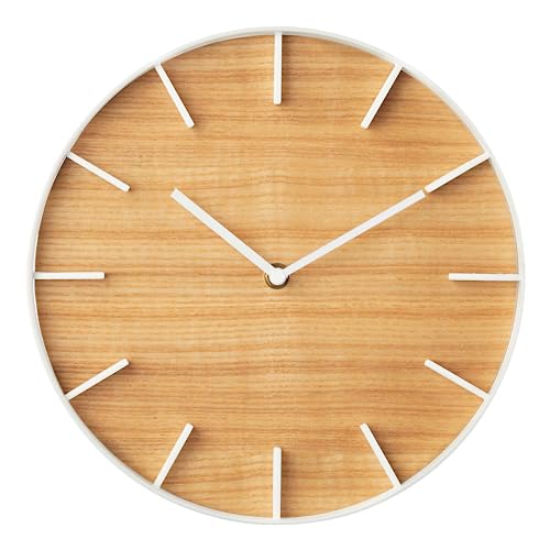 Yamazaki Home Wall Clock - Modern Wood Home Decoration Steel + Wood One Size Ash