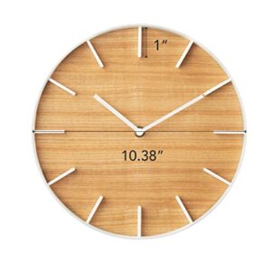 Yamazaki Home Wall Clock - Modern Wood Home Decoration Steel + Wood One Size Ash