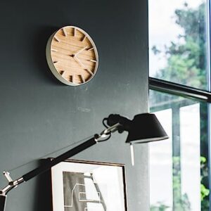 Yamazaki Home Wall Clock - Modern Wood Home Decoration Steel + Wood One Size Ash