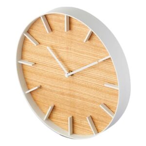 Yamazaki Home Wall Clock - Modern Wood Home Decoration Steel + Wood One Size Ash