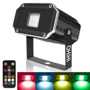 super bright strobe lights, ohihi sound activated mini 20w led strobe light, remote control flash stage lighting, best for dj xmas halloween club bar show party