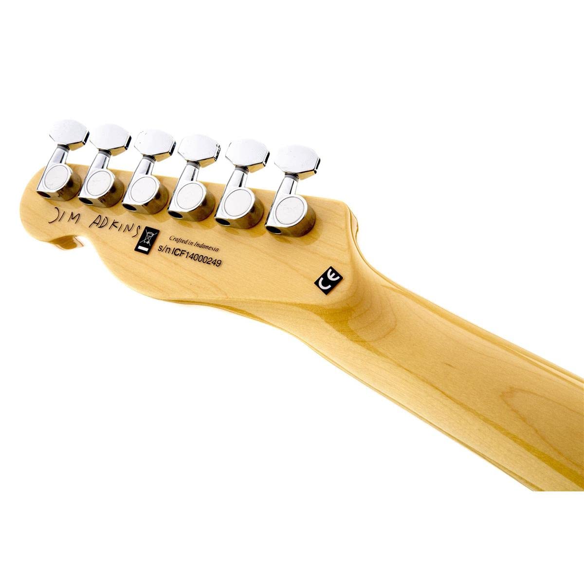 Fender Jim Adkins JA-90 Thinline Telecaster Electric Guitar, with 2-Year Warranty, Natural, Laurel Fingerboard