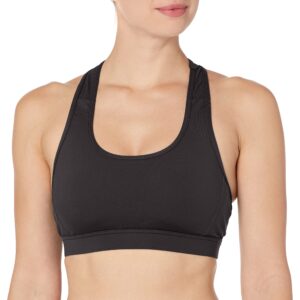 tyr women's standard reilly bra top for swimming, yoga, fitness, and workout, black, large