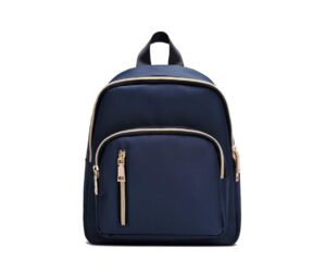 yanaier women mini backpack purse water resistant nylon fashion college bag casual daypack navy