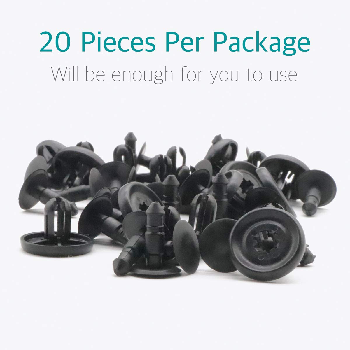 Lantee 20 Pcs Engine Under Cover Push-Type Retainer Clips Replaces for Toyota & for Lexus 90467-07201