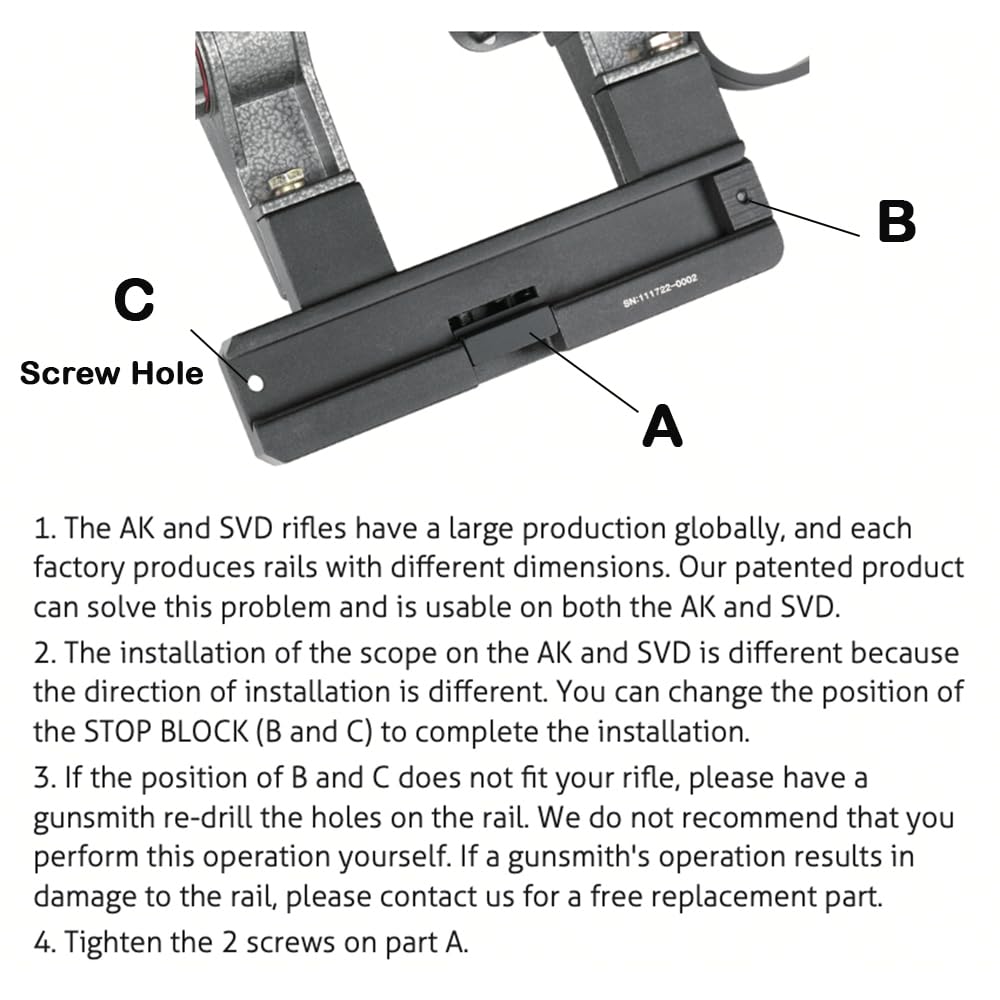 SVD Dragunov Scope POSP Rifle Scope w/Side Rail Mount (3-9x24mm FFP Scope)