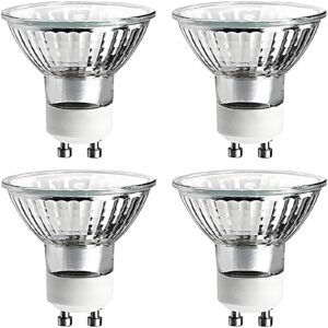 paeorrorl halogen bulb 25 watt gu10 120v np5 replacement bulbs for candle warmer lamps,scent wax burner,wax warmer,fragrance melt,warming bulb mr16 jdr dimmable,warm white 2700k,pack of 4