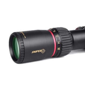 SNIPER VT4-16X44FFP First Focal Plane Hunting Rifle Scope Red, Green Illuminated Mil Dot Reticle/Fully Multi-Coated Lens/Wind and Elevation Adjust