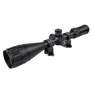 sniper mt 4-16x50 aol hunting rifle scope/red, green illuminated mil dot reticle/fully multi-coated lens/adjustable objective