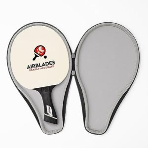 Professional Ping Pong Paddle with Hard Carry Case | Pro Table Tennis Racket | Table Tennis Paddle with Ergonomic Handle | 5 Blades of Wood with Premium Rubber and Sponge by AirBlades