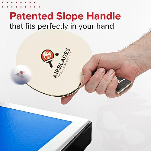 Professional Ping Pong Paddle with Hard Carry Case | Pro Table Tennis Racket | Table Tennis Paddle with Ergonomic Handle | 5 Blades of Wood with Premium Rubber and Sponge by AirBlades