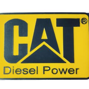 TotalShop Caterpillar Diesel Power Belt Buckle, Yellow, 3-1/2" x 2-1/2"