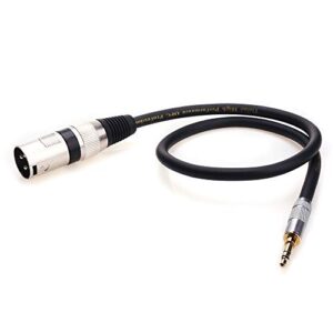 tisino 3.5mm to XLR Cable Unbalanced Mini Jack 1/8 inch to XLR Male Adapter Microphone Cord- 1.6ft/50cm