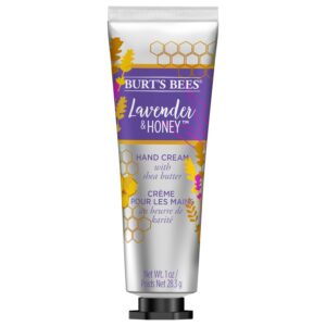 burt's bees lavender and honey hand cream with shea butter, 1 ounce (pack of 4)