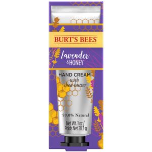 Burt's Bees Lavender and Honey Hand Cream with Shea Butter, 1 Ounce (Pack of 4)