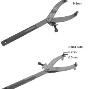 EUICAE Adjustable Wrench Clutch, Stainless Steel, 11.8in Length, Suitable for Different Distances and Sizes