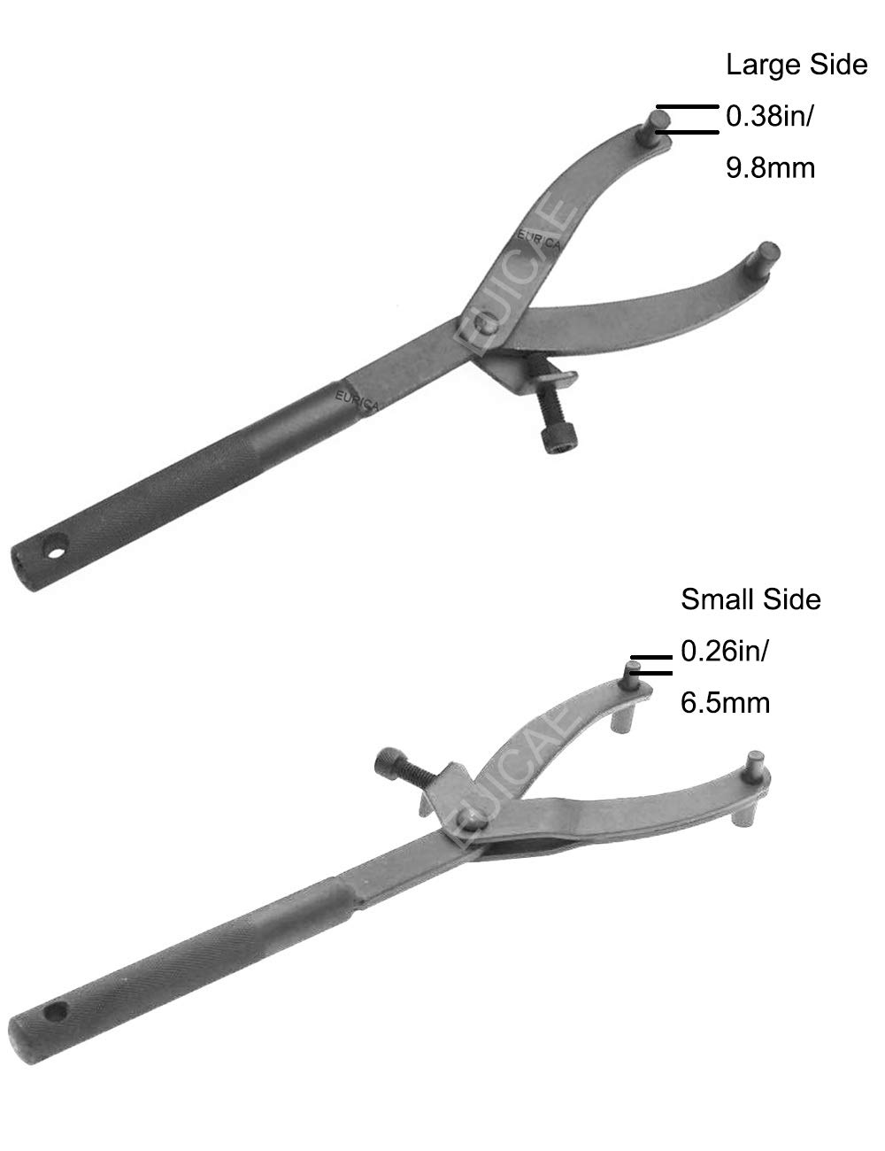 EUICAE Adjustable Wrench Clutch, Stainless Steel, 11.8in Length, Suitable for Different Distances and Sizes