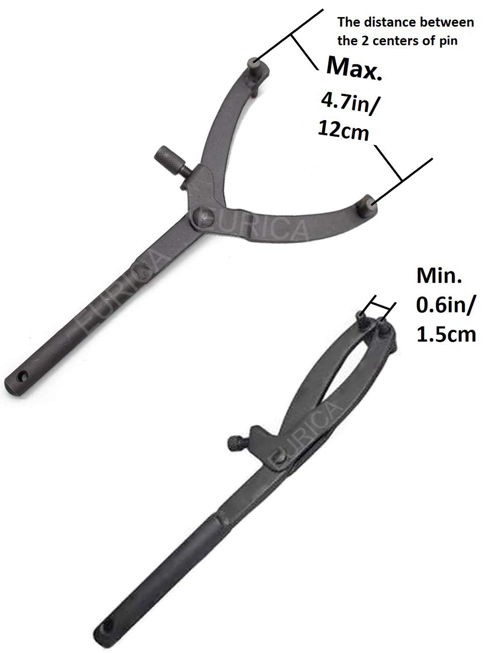 EUICAE Adjustable Wrench Clutch, Stainless Steel, 11.8in Length, Suitable for Different Distances and Sizes