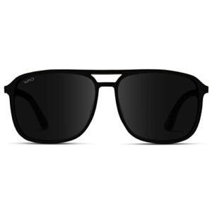 WearMe Pro - Square Polarized Aviator Modern Rectangular Men's Sunglasses