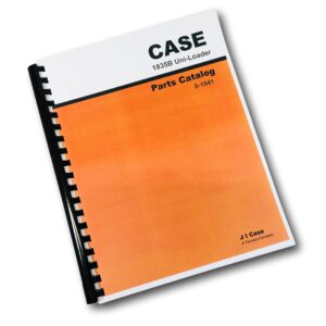 case 1835b uni loader parts manual catalog skid steer assembly exploded views