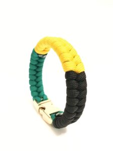 tru550 flag of jamaica mens & women paracord survival bracelet jewelry jamaican flag (size 8.5 inches)