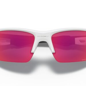 Oakley Youth OJ9005 Flak XS Rectangular Sunglasses, Polished White/Prizm Field, 59 mm