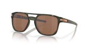 oakley men's oo9436 latch beta square sunglasses, olive ink/prizm tungsten, 54 mm