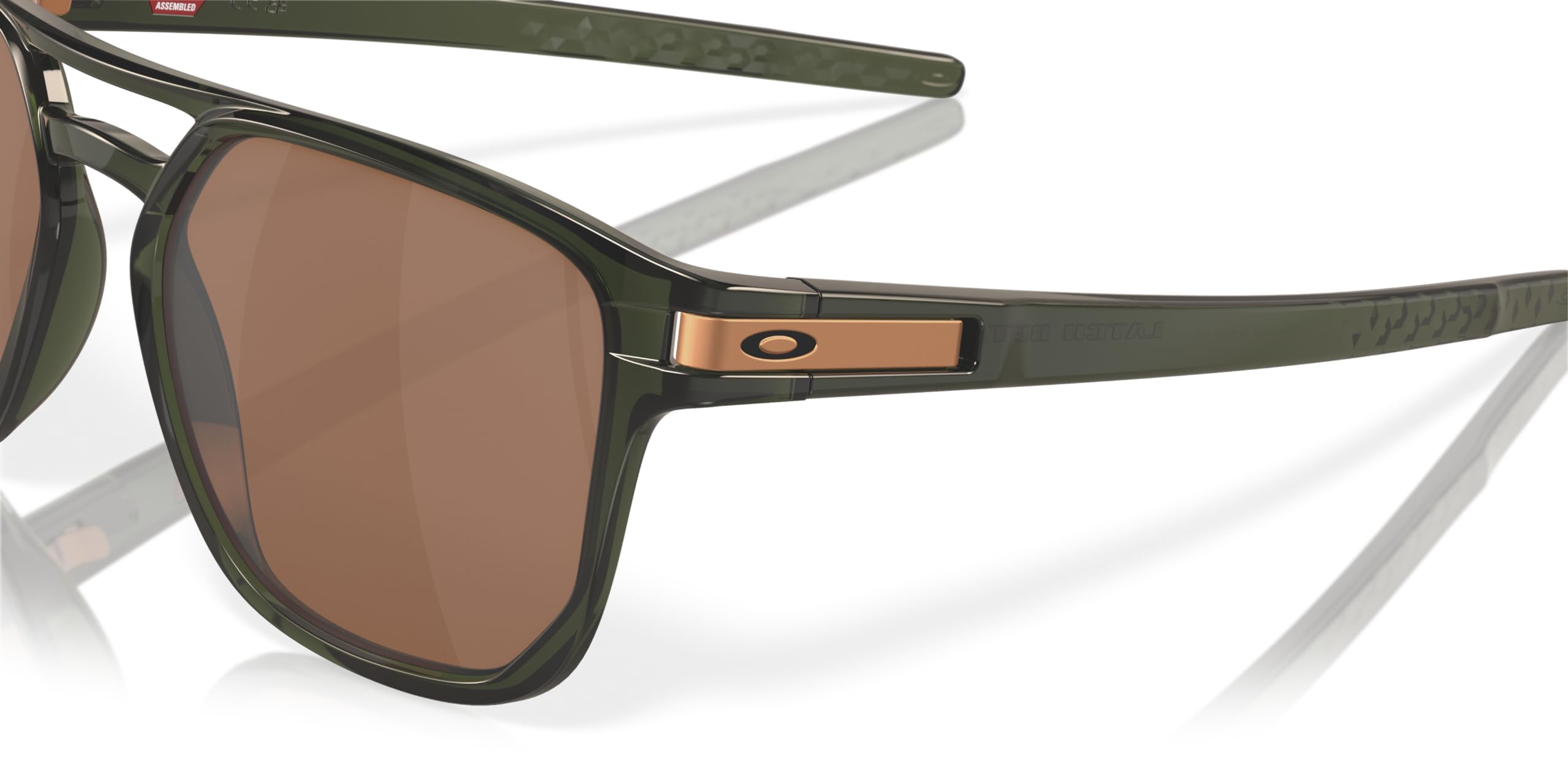 Oakley Men's OO9436 Latch Beta Square Sunglasses, Olive Ink/Prizm Tungsten, 54 mm