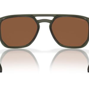 Oakley Men's OO9436 Latch Beta Square Sunglasses, Olive Ink/Prizm Tungsten, 54 mm