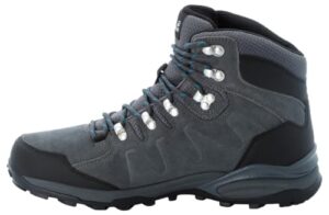 jack wolfskin men's 4049841 backpacking boot, grey/black, 9