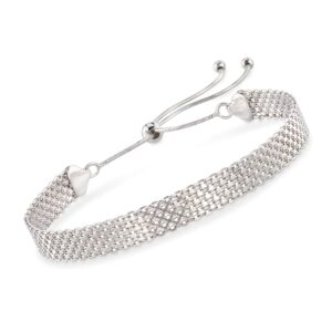 ross-simons sterling silver bismark-link bolo bracelet