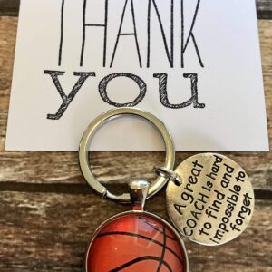 Harper Olivia PACK OF 3 Basketball Coach Appreciation KeyChain with Gift Packaging for your Coach gifts for Basketball coach multipack team gift! Great for multiple coaches for basketball player