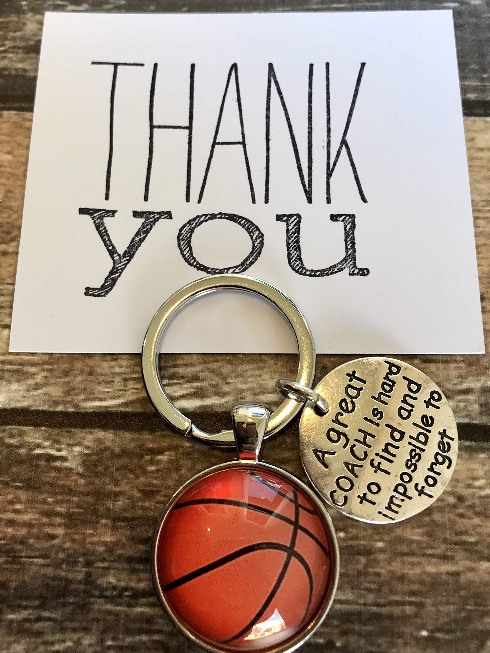 Harper Olivia PACK OF 3 Basketball Coach Appreciation KeyChain with Gift Packaging for your Coach gifts for Basketball coach multipack team gift! Great for multiple coaches for basketball player