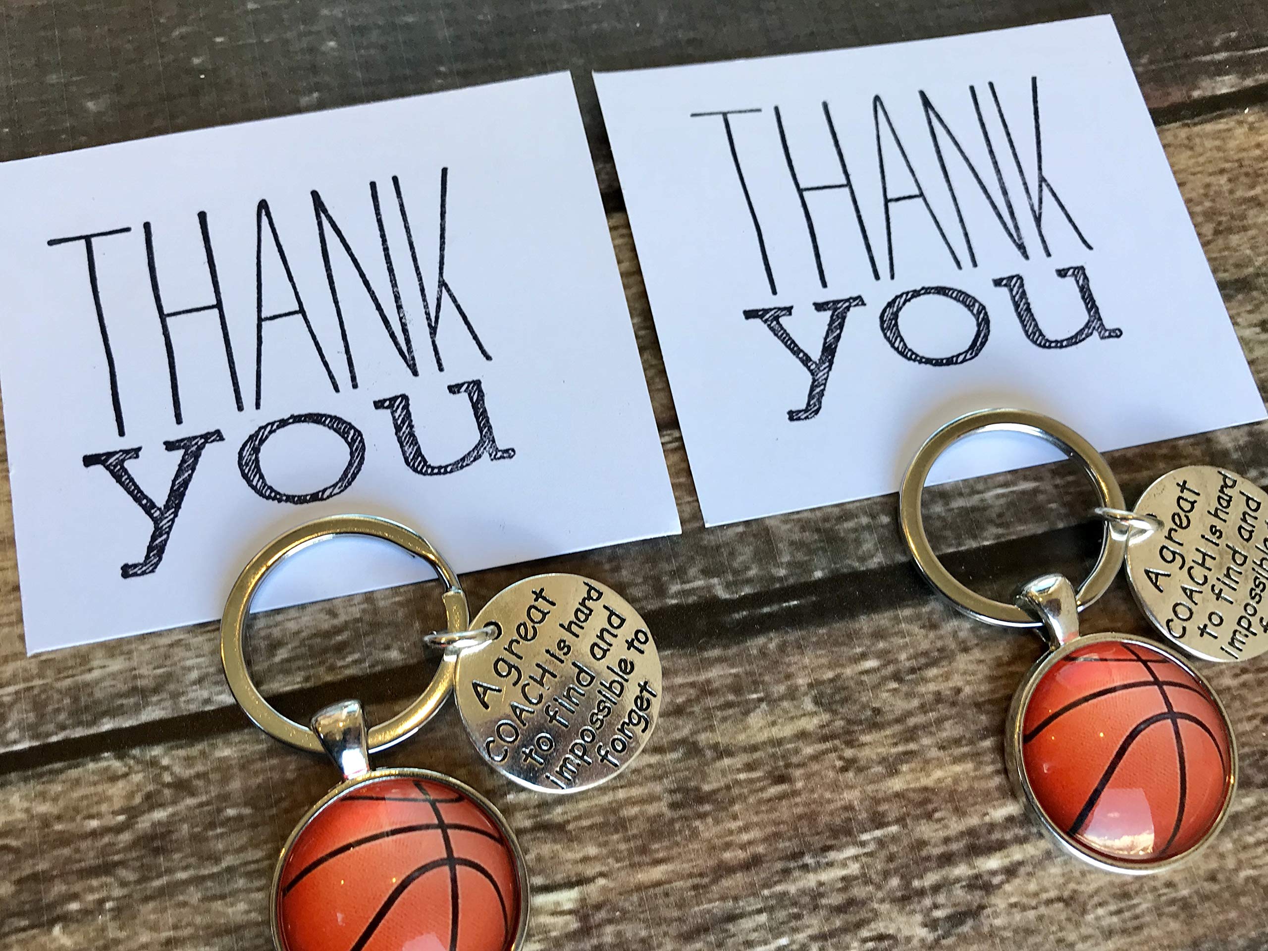 Harper Olivia PACK OF 3 Basketball Coach Appreciation KeyChain with Gift Packaging for your Coach gifts for Basketball coach multipack team gift! Great for multiple coaches for basketball player