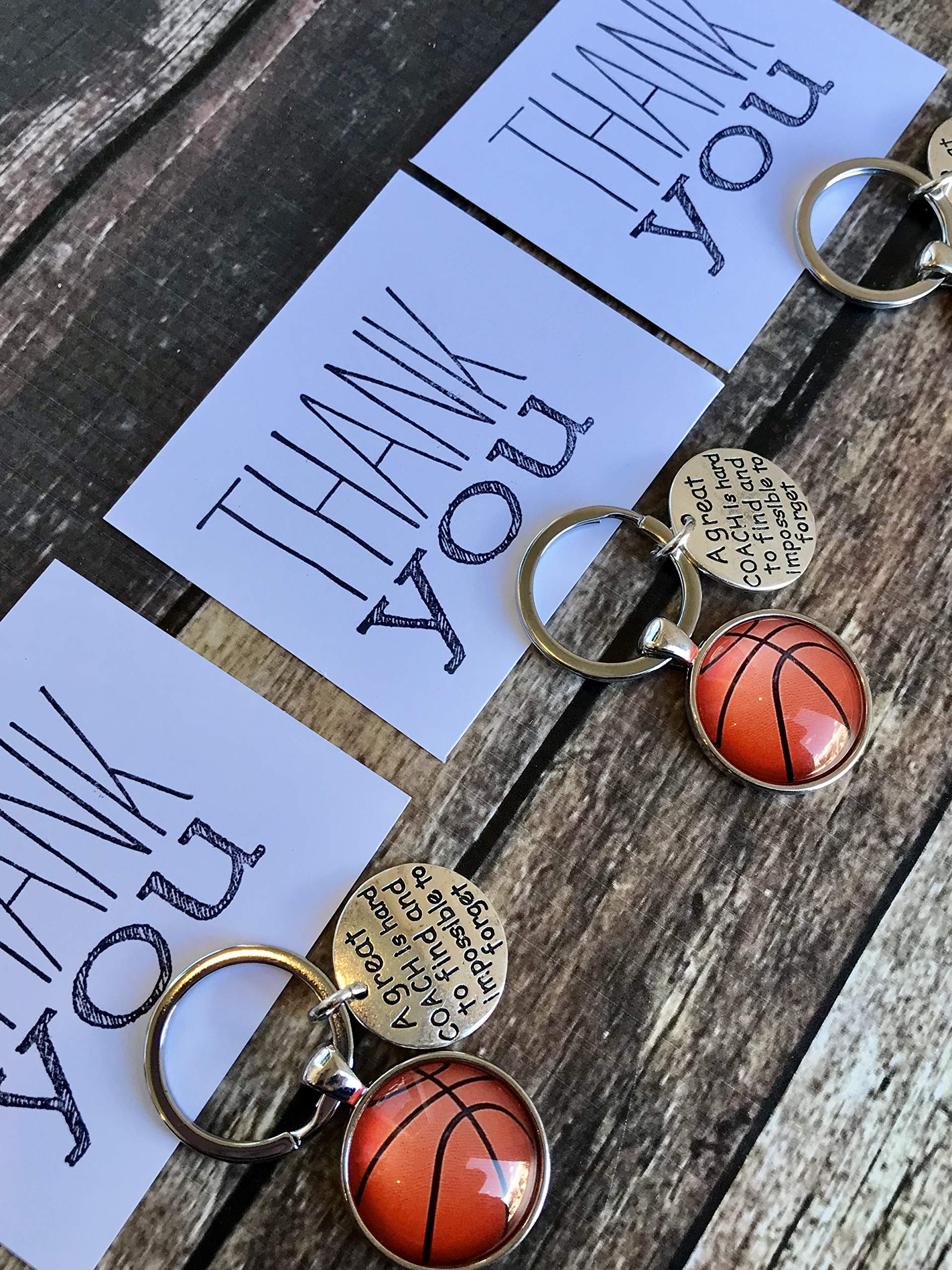 Harper Olivia PACK OF 3 Basketball Coach Appreciation KeyChain with Gift Packaging for your Coach gifts for Basketball coach multipack team gift! Great for multiple coaches for basketball player